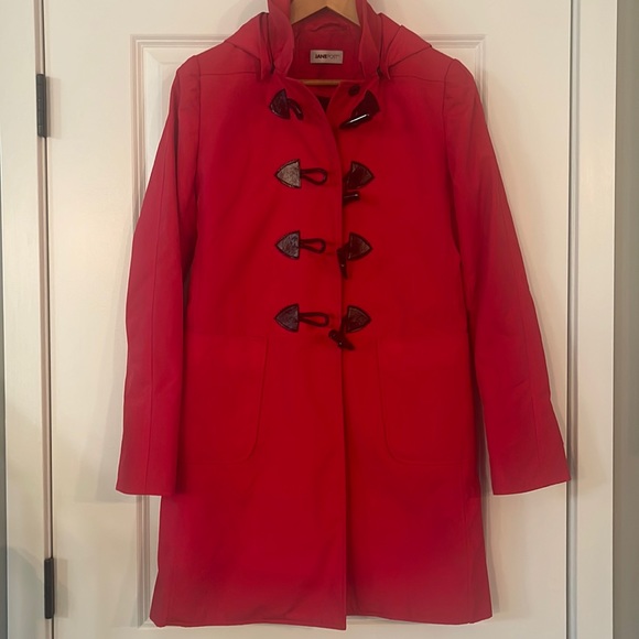 Jane Post | Jackets & Coats | Jane Post Toggle Hooded Raincoat | Poshmark